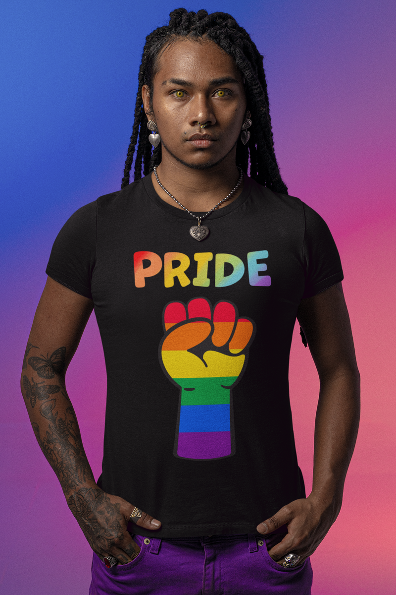 Buy Rainbow Pride Fist T-Shirts | Huneez Pot